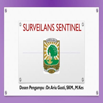 Kelompok 5 Surveilans Sentinel suatu sekolah pendidikan.pptx