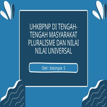 kelompok 5 Uhkbpnp di tengah tengah masyarakat pluralisme.pptx
