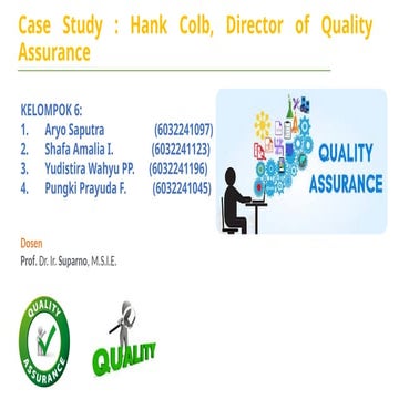 Hank Colb Presentation about Operation Management | PPTX