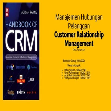 Kelompok 6, Chapter 7 Organizing for CRM.pptx