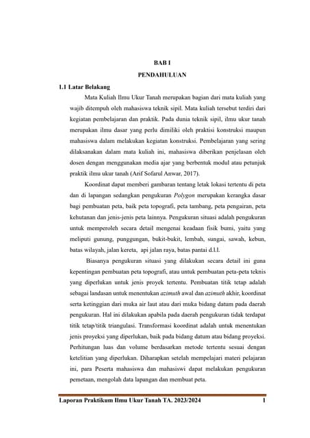 Cara setting out atau stake out bangunan dengan theodolite | PDF