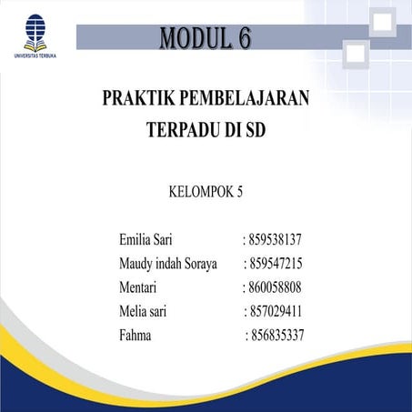 kelompok 6 ppt MODUL 6 terpadu.6semester | PDF