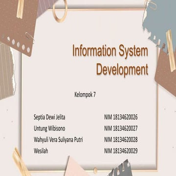 Information System Development | PPT