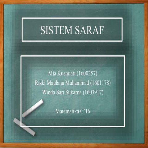 SEL SARAF DAN PRINSIP PENGHANTARAN IMPULS KELAS XI BIOLOGI | PPTX