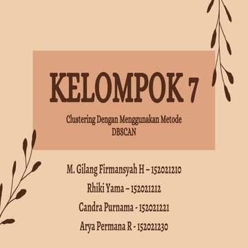 Kelompok 7 Clustering Data Mining And Retrieval Mode Ppt 