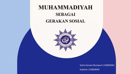 BAB VIII Muhammadiyah sebagai Gerakan Sosial.pptx
