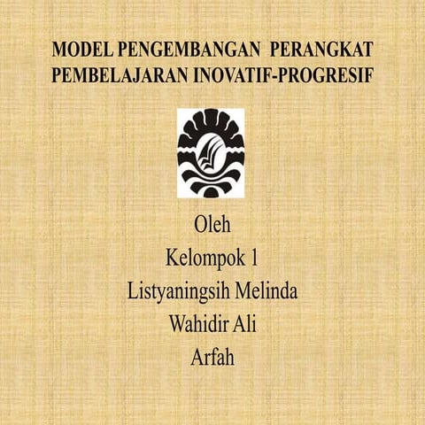 merancang model pembelajaran inovatif-progresif | PPTX