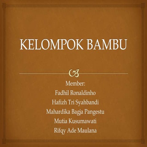Kelompok bambu | PPTX