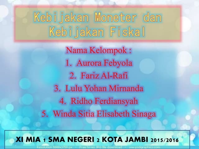 Kebijakan moneter | PPTX
