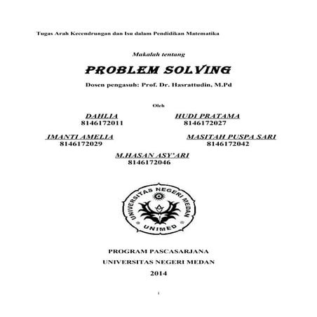 Problem Solving Matematika | PDF