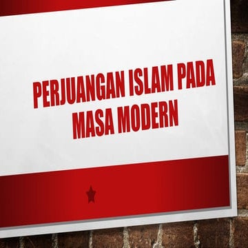Perjuangan Islam Pada Masa Modern | PPTX