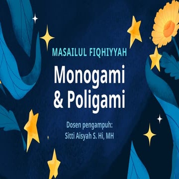Masailul Fiqhiyyah Poligami dan Monogami | PPTX