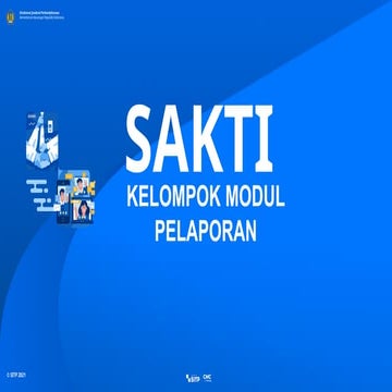 Petunjuk penggunaan aplikasi sakti kementerian keuangan | PDF