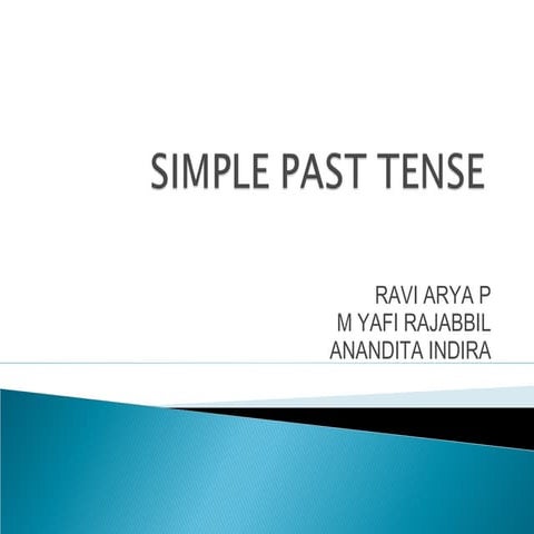 Simple Past tense | PPT