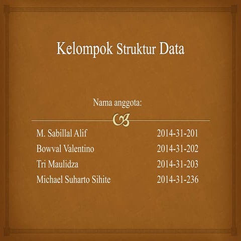 Kelompok struktur data | PPTX
