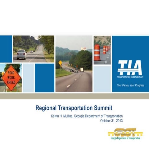 Georgia Department of Transportation T-SPLOST Update | PPT