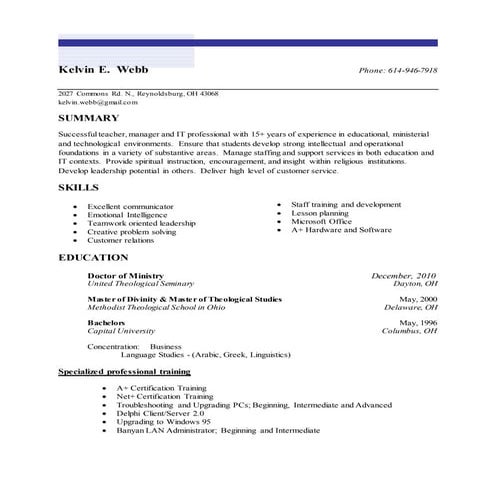 Kelvin resume 2019 | DOCX