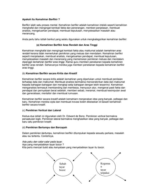 Kemahiran Berfikir Kritis dan Kreatif KBKK | PPT
