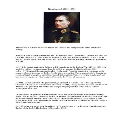 Kemal atatürk 1 | PDF