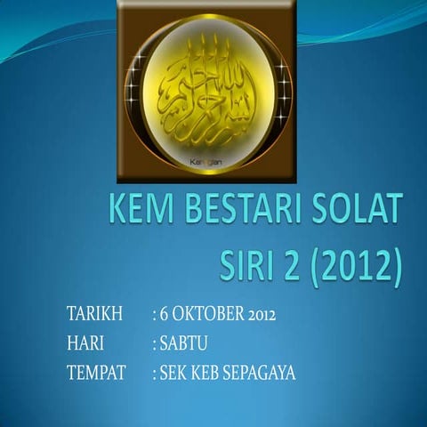 Kem bestari solat | PPTX