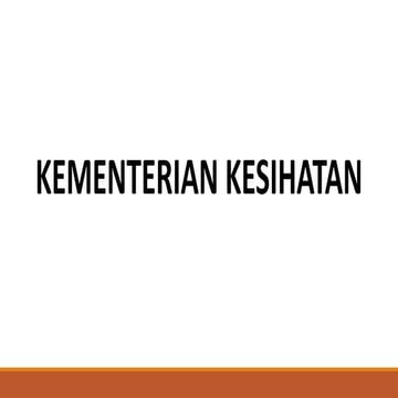 Kementerian kesihatan | PPTX