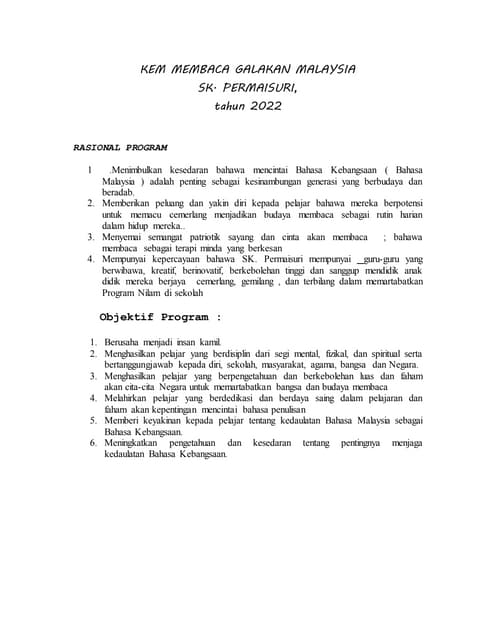 Penilaian Sumatif Bahasa Melayu Tahun 6 | PDF