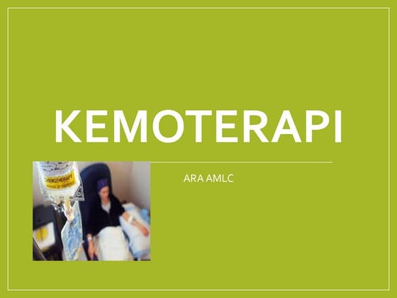 Kemoterapi Anak lengkap protokol pengobatan.pptx