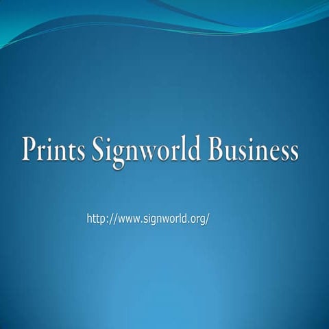 Ken Kindt Signworld - Prints, Banners and Wall Signs from Signworld ...