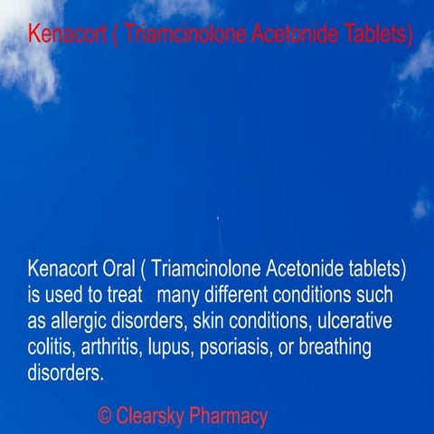Kenacort 4 mg (Triamcinolone Acetonide Oral Tablets ) | ODP