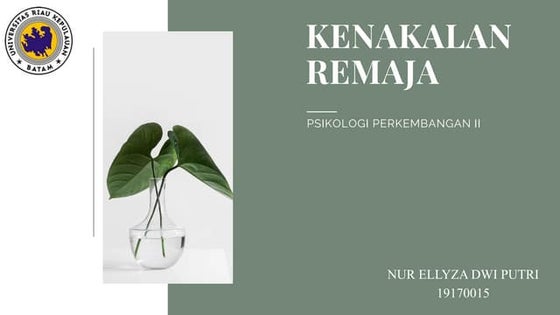 PPT tentang pengertian Kenakalan Remaja .pptx