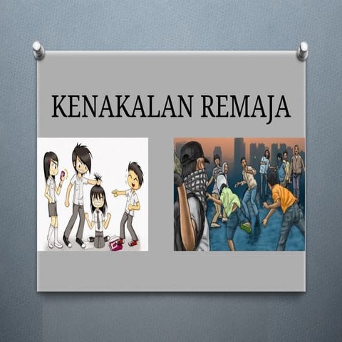 SOSIALISASI / KENAKALAN REMAJA fix.pptx 1 | PPTX