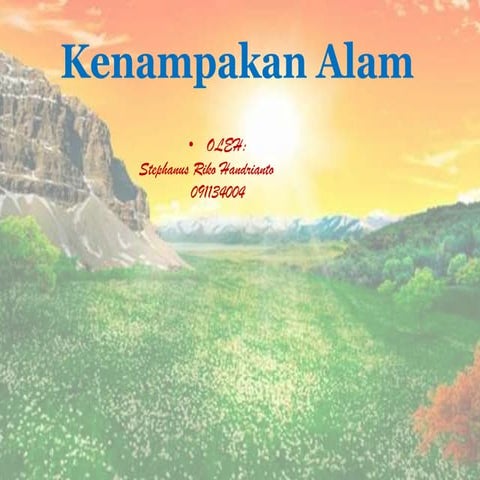 Kenampakan alam new | PPTX