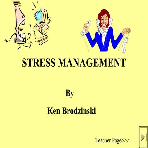 Stress management at workplace | PPTX