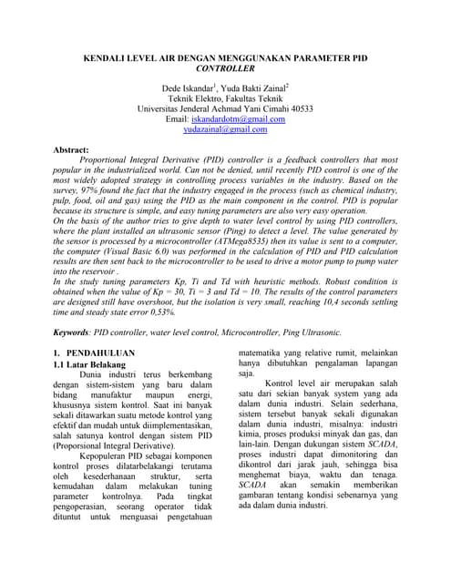Sistem Irigasi Otomatis menggunakan Arduino Uno | PPT