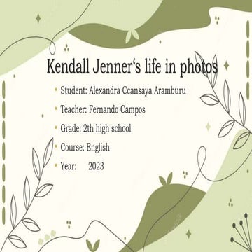 kendall jenner life in photos.pptx | Celebrity Families | Pop Culture
