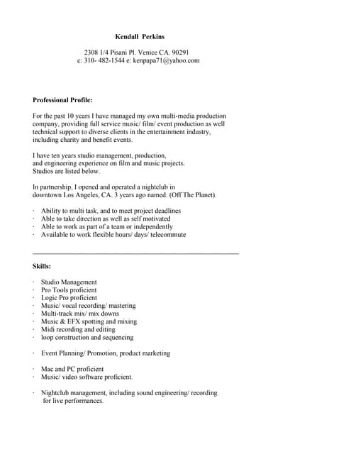 Omar Resume | PDF | Video Production | Content Production