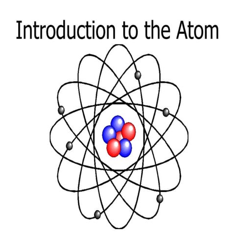 Introduction to the Atom | PPTX | Chemistry | Science