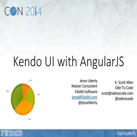 Angularjs And Kendo Ui Jesse Liberty Falafelcon 2014 Ppt