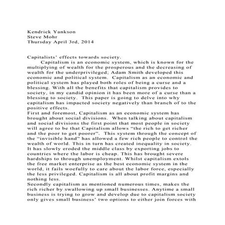 Kendrick YanksonSteve MohrThursday April 3rd, 2014 Capit.docx