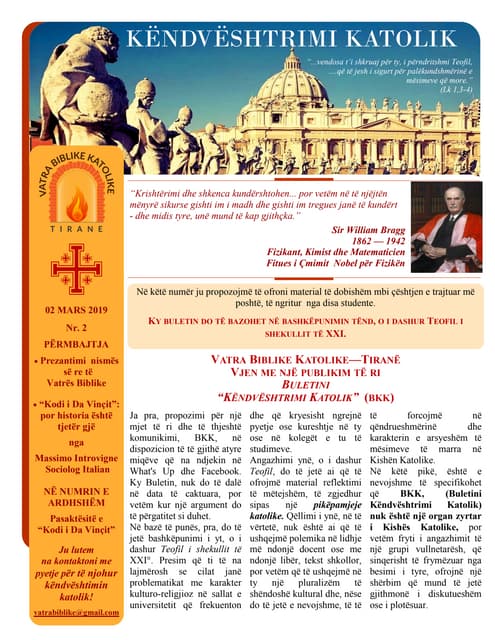 Kendveshtrimi katolik nr. 4 | PDF