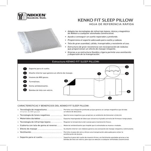 Kenko fit sleep pillow | PDF