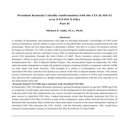 Kennedy and MJ12_part2 | PDF