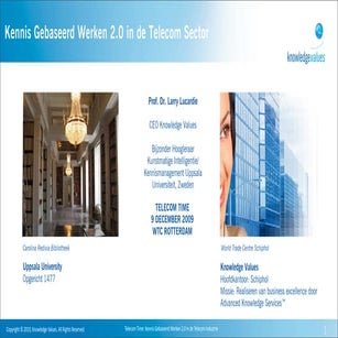 Prof. Dr. Larry Lucardie: Kennis Gebaseerd Werken 2.0 In De Telecom ...