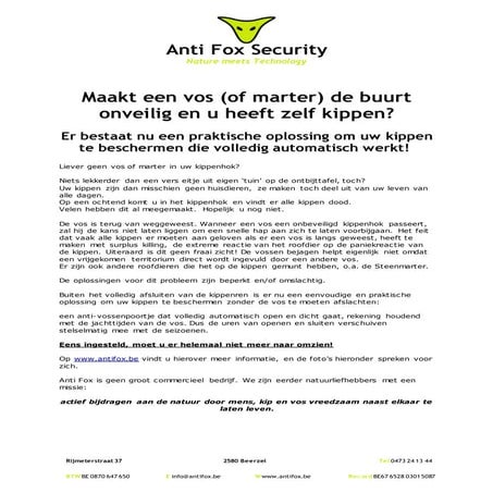 Kennismaking Anti Fox | PDF