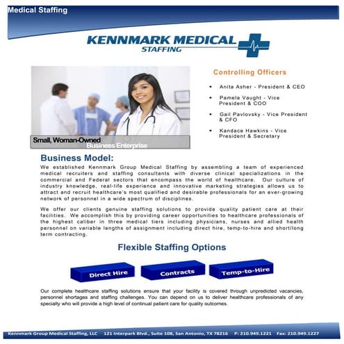 Kennmark Medical Company Brochure | DOC