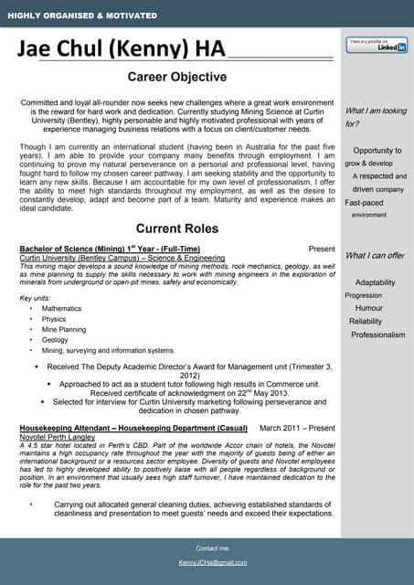 Cleaning resume sample | PDF