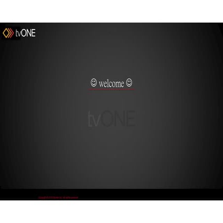 tvONE intro | PDF