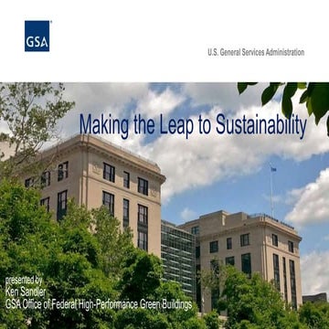 GreenGov 2015 - Ken Sandler, GSA | PPTX