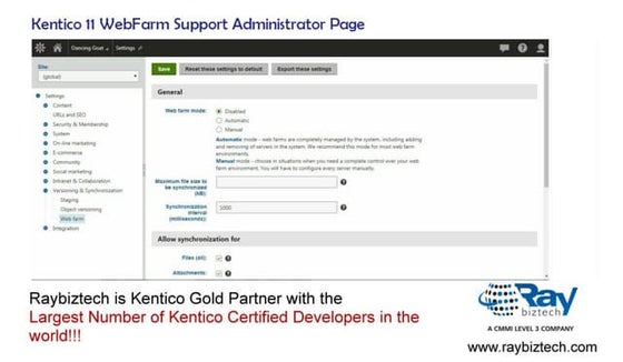 Kentico 11 Workflows Administrator Panel Raybiztech | PDF