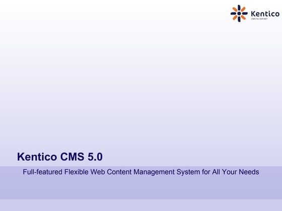 Kentico CMS Overview | PPT